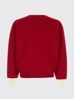 AMI Paris Cotton Crewneck Jumper With Dropped Shoulders And Embroide Logo
