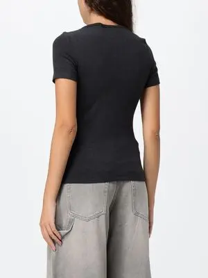 ELEH Slim Fit Crew Neck T-shirt In A Soft Cotton And Viscose Blend - Grey