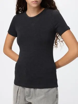 ELEH Slim Fit Crew Neck T-shirt In A Soft Cotton And Viscose Blend - Grey