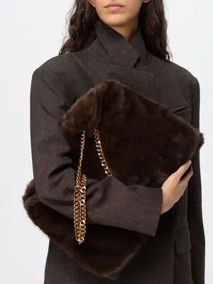 Stella McCartney Large Falabella Faux Fur Shoulder Bag