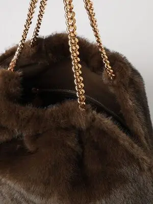Stella McCartney Large Falabella Faux Fur Shoulder Bag