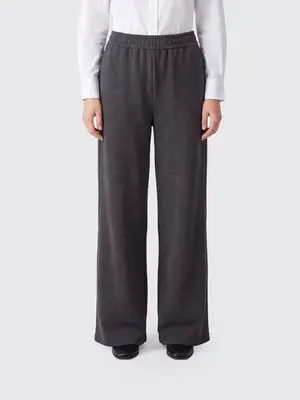 ELEH High-waisted Wide-leg Jersey Jogging Trousers - Grey