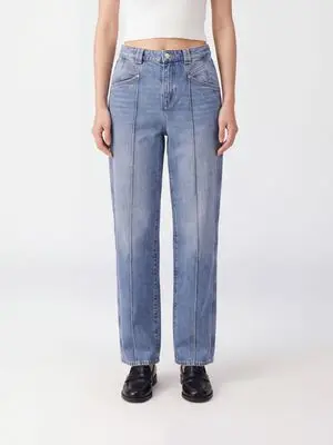 Isabel Marant Étoile Mid-rise Straight Jeans In Cotton Denim