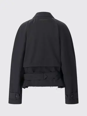 MAISON MARGIELA Double-breasted Cropped Wool-blend Trench Coat