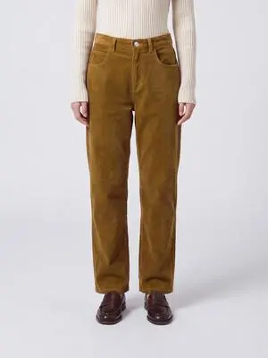 Isabel Marant Étoile Mid-rise Straight-leg Trousers In Corduroy
