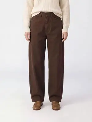 LEMAIRE Mid-rise Baggy Cotton Denim Jeans - Brown