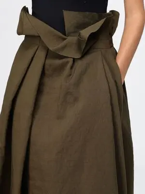Ter Et Bantine High-waisted Cady Full Midi Skirt