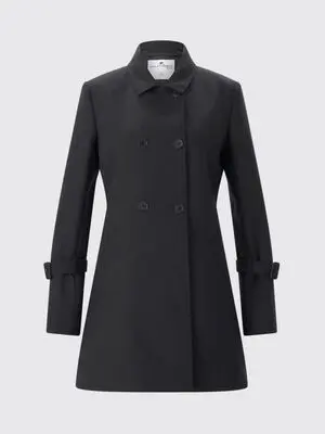 COURREGES Knee-length Double-breasted Wool Coat With Cuff Straps
