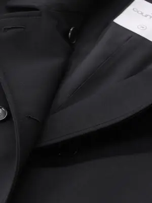 COURREGES Knee-length Double-breasted Wool Coat With Cuff Straps