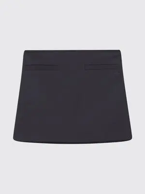 COURREGES A-line Crêpe Slim Fit Mini Skirt