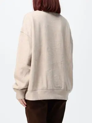 ELEH Oversized Cotton Sweatshirt With Crew Neck And Dropped Shoulders