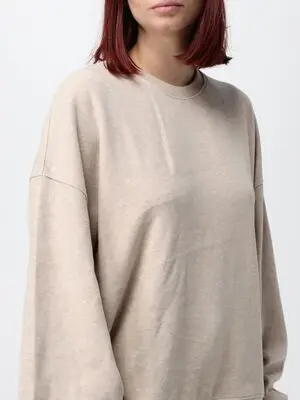 ELEH Oversized Cotton Sweatshirt With Crew Neck And Dropped Shoulders