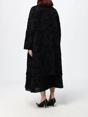 Ter Et Bantine Single-breasted Long Coat With Floral Details