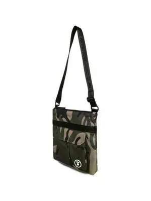 AAPE BY *A BATHING APE Moonface Camouflage Crossbody Bag - Green