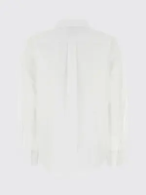 Calvin Klein Classic Long-sleeved Cotton Shirt With Curved Hem