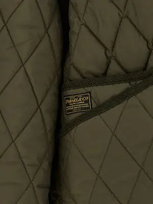 Polo Ralph Lauren Water-repellent Quilted Jacket With Velvet Collar