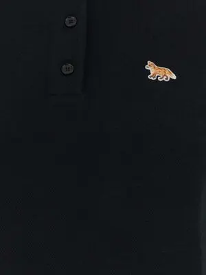 Maison Kitsuné Chillax Fox Logo Patch Organic Cotton Polo Shirt