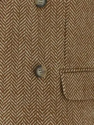 AMI Paris Chevron Virgin Wool Double-breasted Blazer