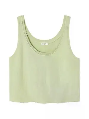 American Vintage Vibtown Raw-edge Tank Top - Green