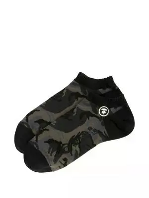AAPE BY *A BATHING APE Moonface Camo-print Socks - Black