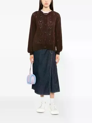 AGNES B. Star-pattern Cardigan
