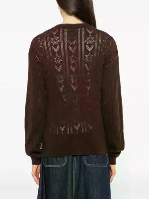 AGNES B. Star-pattern Cardigan