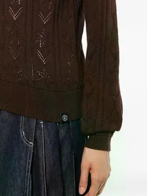 AGNES B. Star-pattern Cardigan