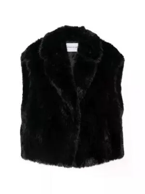 STAND STUDIO Kinley Faux-fur Coat - Black