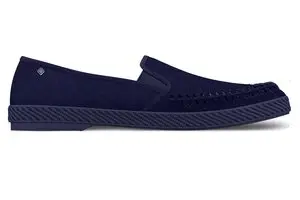 Rivieras Classic Braided Navy Suede