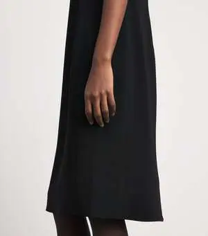 Theory Crepe Boat-neck Midi Dress