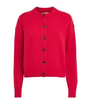 Barbour Wool-cashmere Woodhouse Cardigan - Red