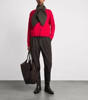 Barbour Wool-cashmere Woodhouse Cardigan - Red
