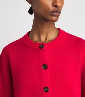 Barbour Wool-cashmere Woodhouse Cardigan - Red