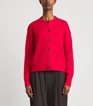 Barbour Wool-cashmere Woodhouse Cardigan - Red