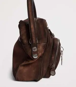 Acne Studios Waxed Leather Camero Party Shoulder Bag - Brown