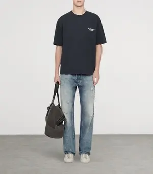 ALLSAINTS Organic Cotton Shadow T-shirt - Blue