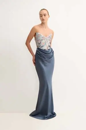 SAU LEE Sandrine Embellished Gown
