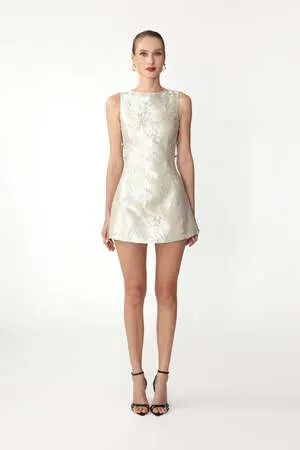 SAU LEE Cassi Jacquard Dress