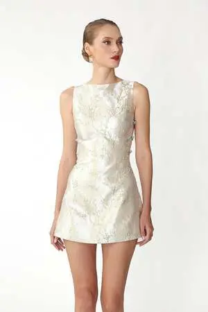 SAU LEE Cassi Jacquard Dress