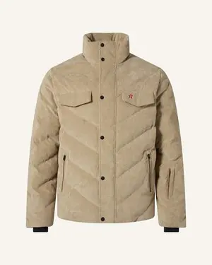 Perfect Moment Chevron Quilted Down Jacket - Camel
