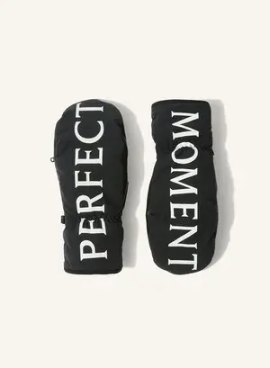 Perfect Moment Logo Mittens - Black