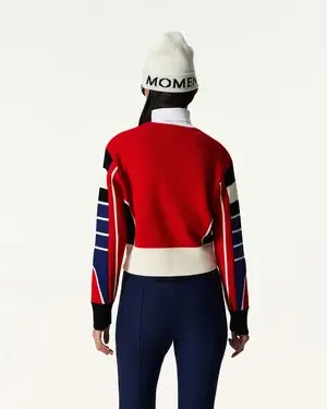 Perfect Moment Merino Wool Racer Sweater