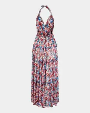 Vilebrequin Floral Halter Maxi Dress