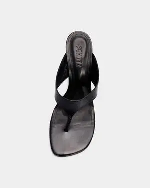 SCHUTZ Maya 90mm Leather Sandals - Black
