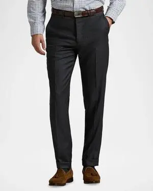POLO RALPH LAUREN Apos;s Wool Twill Slim-fit Trousers - Charcoal