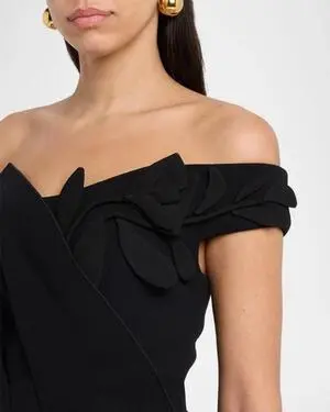 Acler Middletown Off-shoulder Mini Dress