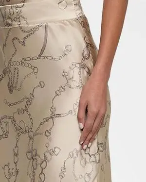 L & APOS;AGENCE Ryker Silk Maxi Skirt - Soft Macad