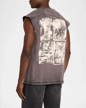 PURPLE BRAND Apos;s Worn Gothic Cotton Tank Top