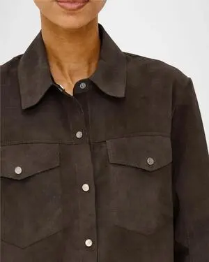 Rails Dean Suede Flap-pocket Shirt