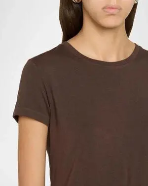 L & APOS;AGENCE Ressi Crewneck T-shirt - Dark Java